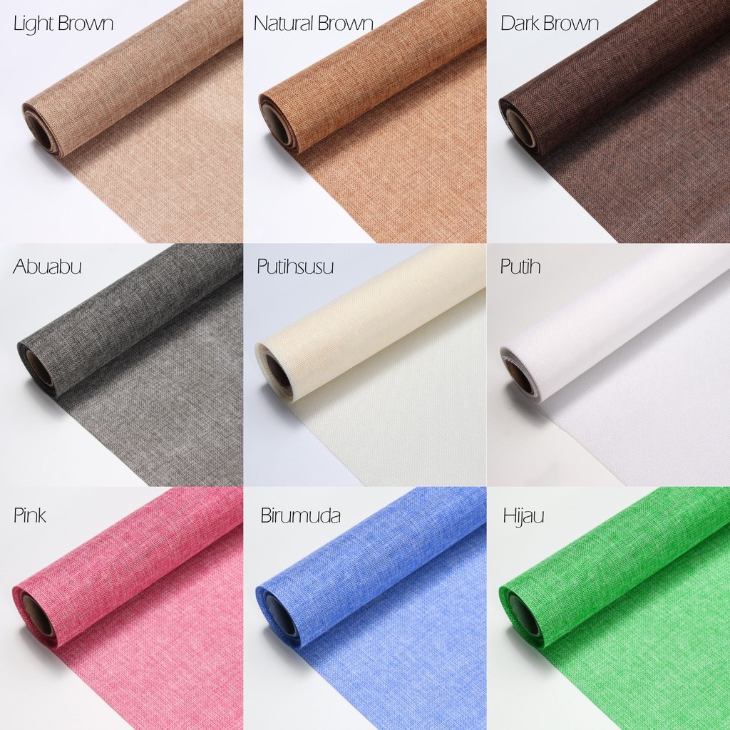 Jual KERTAS BUNGA KAIN GONI ROLL 48 CM X 460 CM FM/FLOWER WRAP JUTE ...