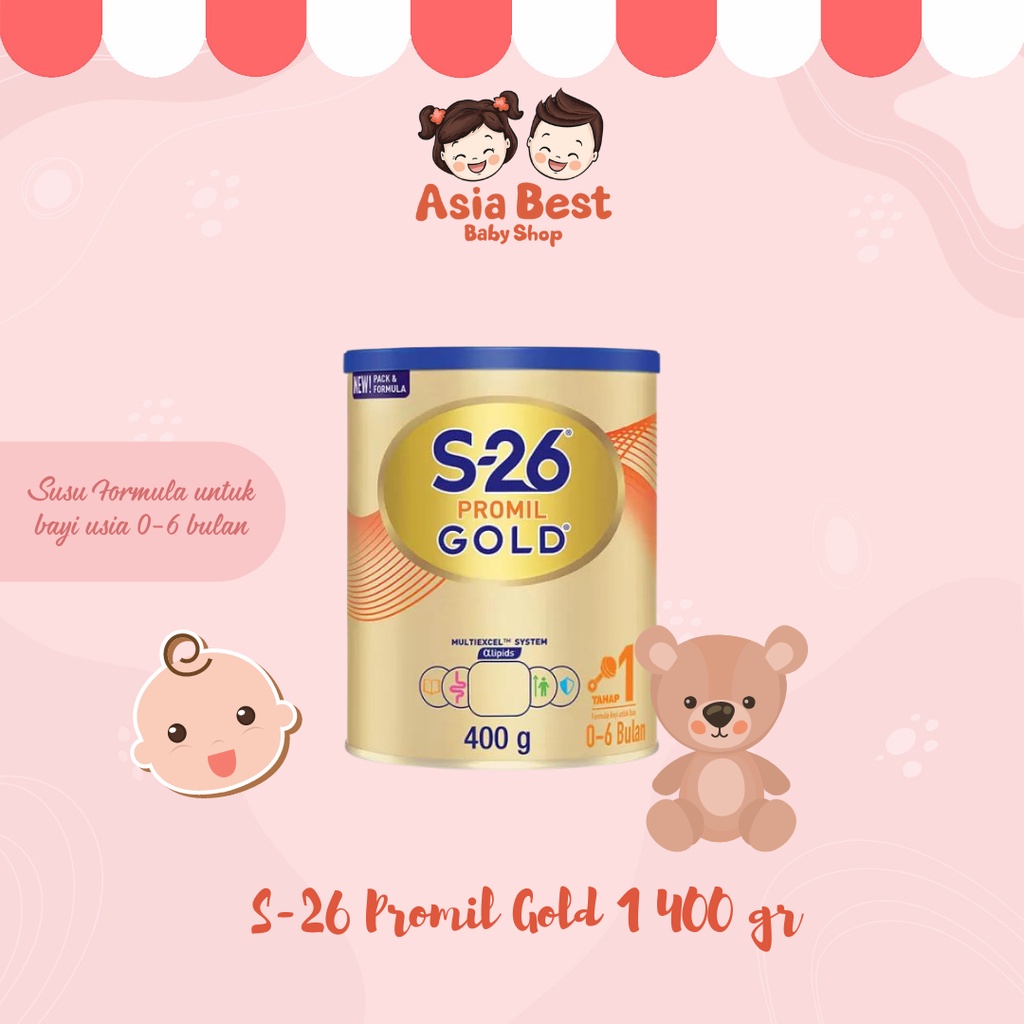 Jual S-26 Gold Promil Tahap 1 400 GR / Susu Formula untuk bayi usia 0-6 ...