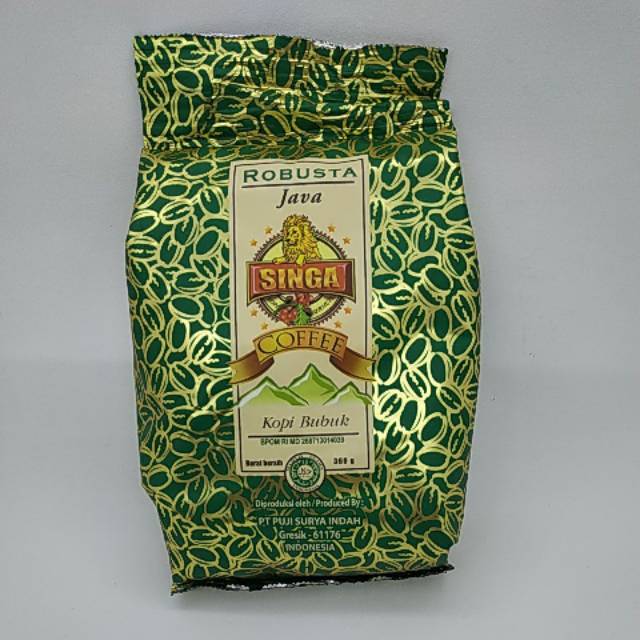 Jual Robusta Kopi Singa Java 360gr barcode 8992904113608 | Shopee Indonesia