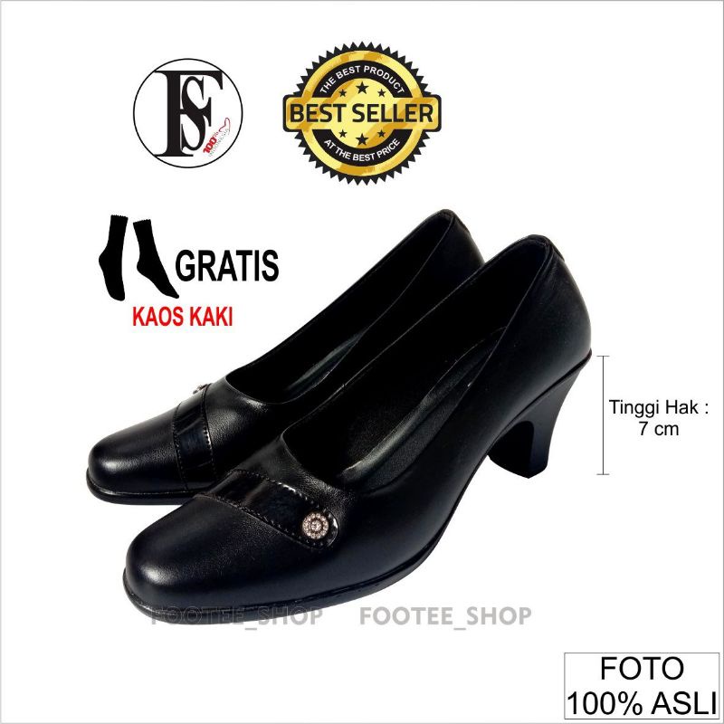 Jual SEPATU KANTOR DAN BISA PORMAL JUGA,KULIT ASLI, tinggi hak 7cm ...