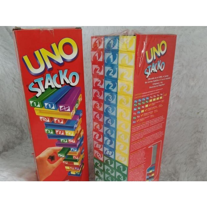 Jual Uno Stacko / Mainan Balok Susun Tower Stacko / Board Games Uno ...