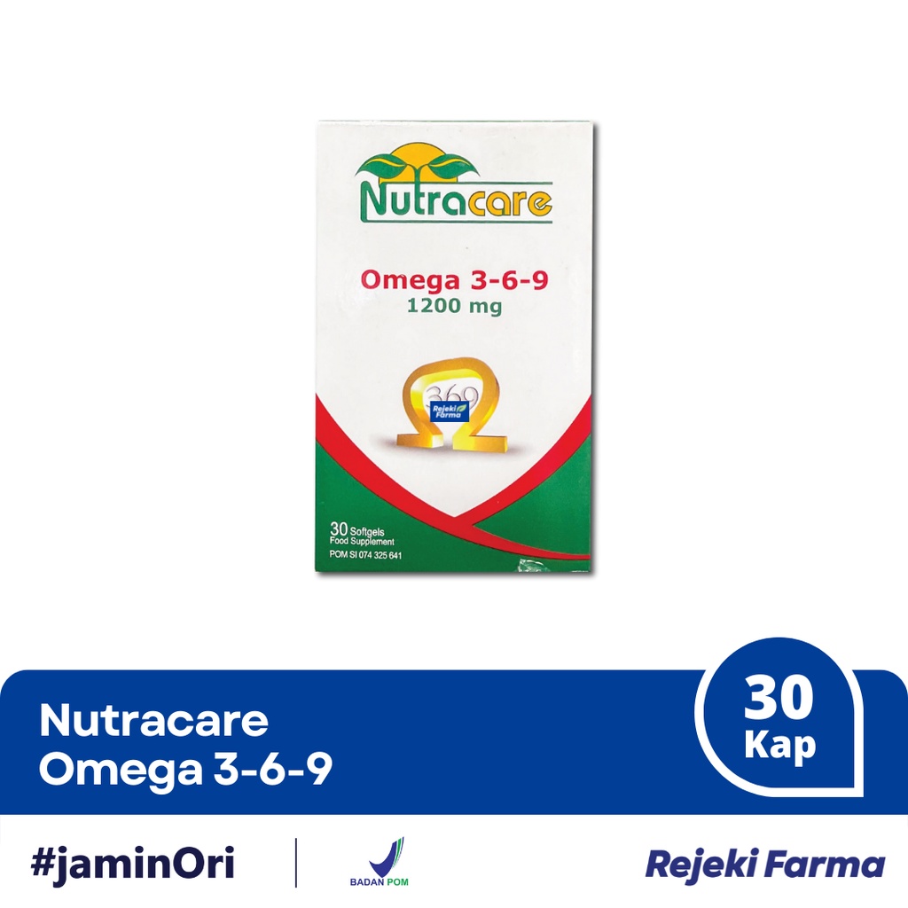 Jual Nutracare Omega 369 1200 mg 30 kapsul - Nutra Care 3-6-9 1200mg ...