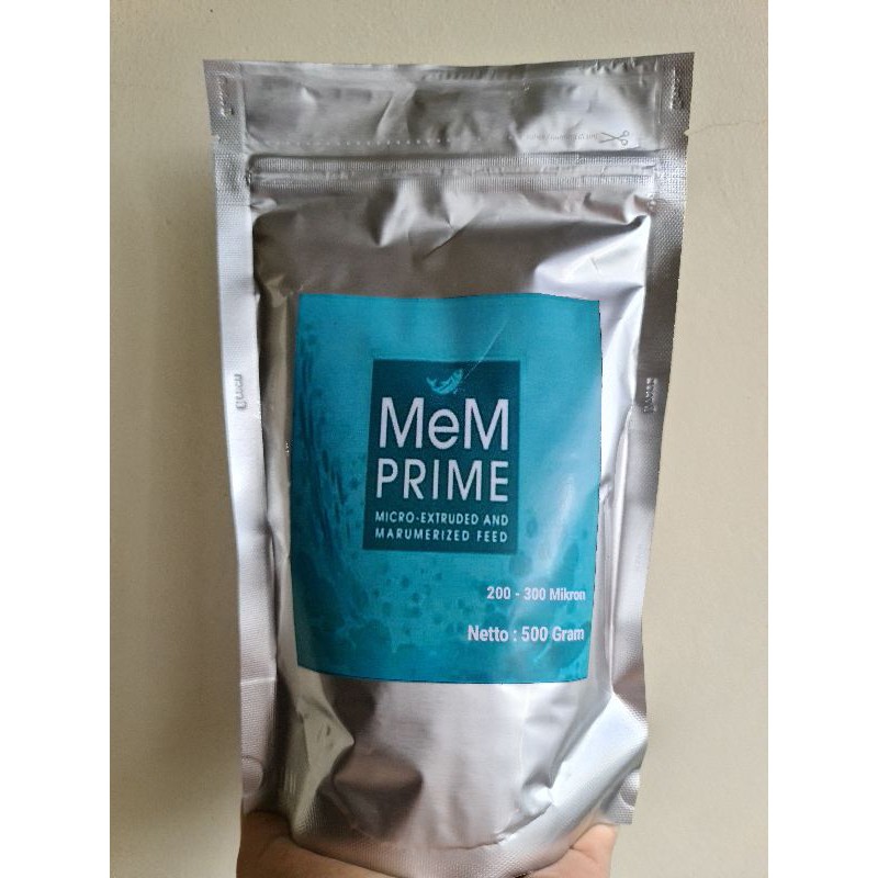 Jual MeM Prime 200-300 Mikron pakan ikan 500gr | Shopee Indonesia
