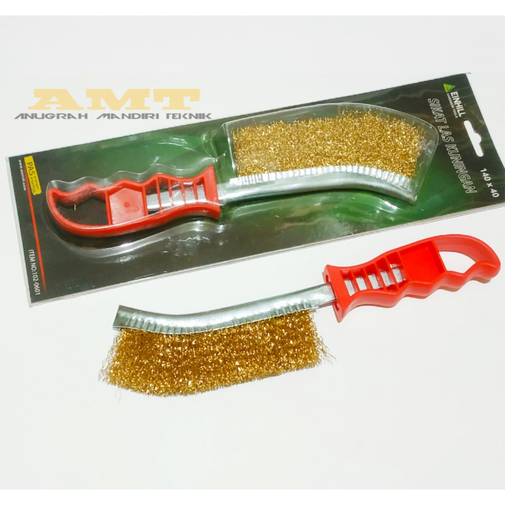 Jual Sikat Kawat Kuningan Sikat Las Kuningan Lengkung Gagang Plastik ...