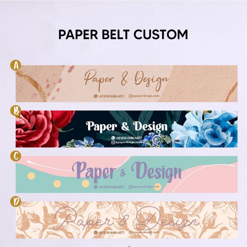 Jual Paperbelt / Paper Sleeve / Label Segel Box / Label Lebaran / Paper ...