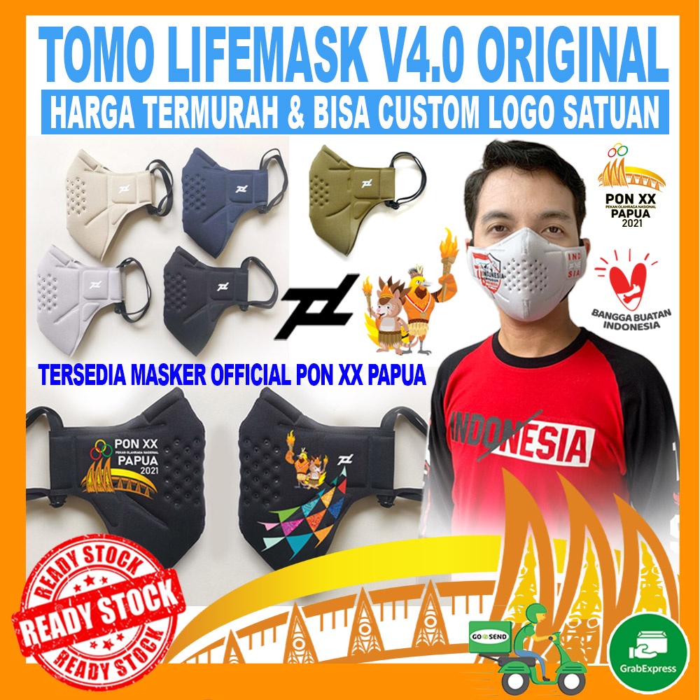 Jual MASKER TOMO LIFEMASK ORIGINAL FILTER N95 KARBON AKTIF 100% ASLI ...