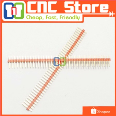 Jual [CON-0004] PIN HEADER MALE STRIP SINGLE ROW 1X40 2.54MM RED MERAH ...