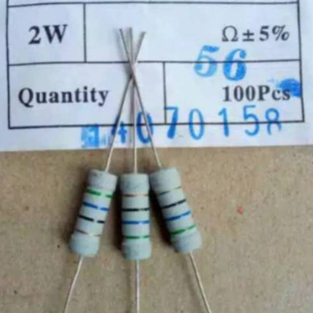 Jual Resistor 56 ohm 2w per 20 pcs | Shopee Indonesia
