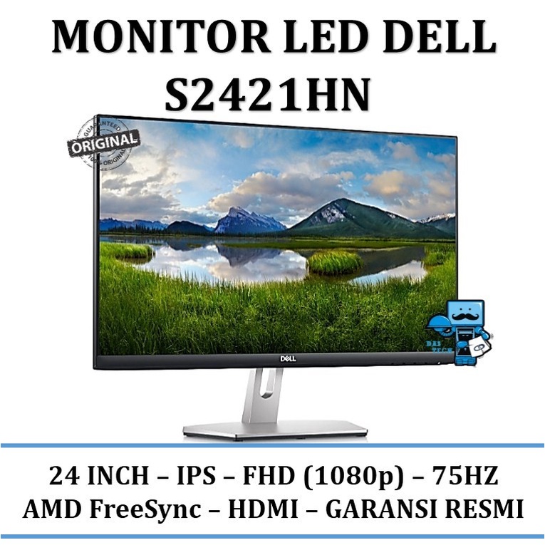 Jual Monitor LED Dell S2421HN 24" FHD IPS - Garansi Resmi | Shopee ...