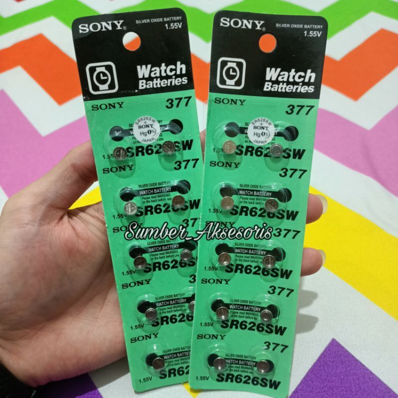 Jual Baterai Jam Tangan SR626SW - 377 - Batere Jam Tangan 377 By TF ...
