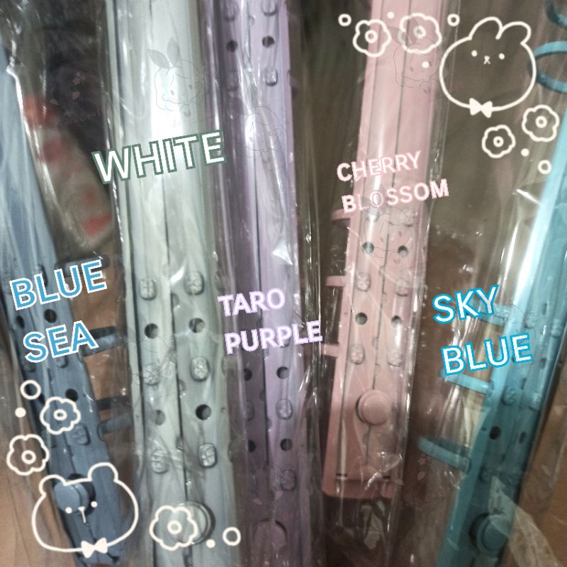 Jual {BINDER ONLY} LC Binder A5 RING 6 PVC Transparan Bening Besi Warna ...