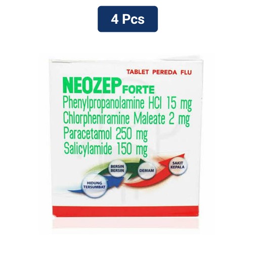 Jual Neozep Obat Flu Forte Tab 4 pcs | Shopee Indonesia