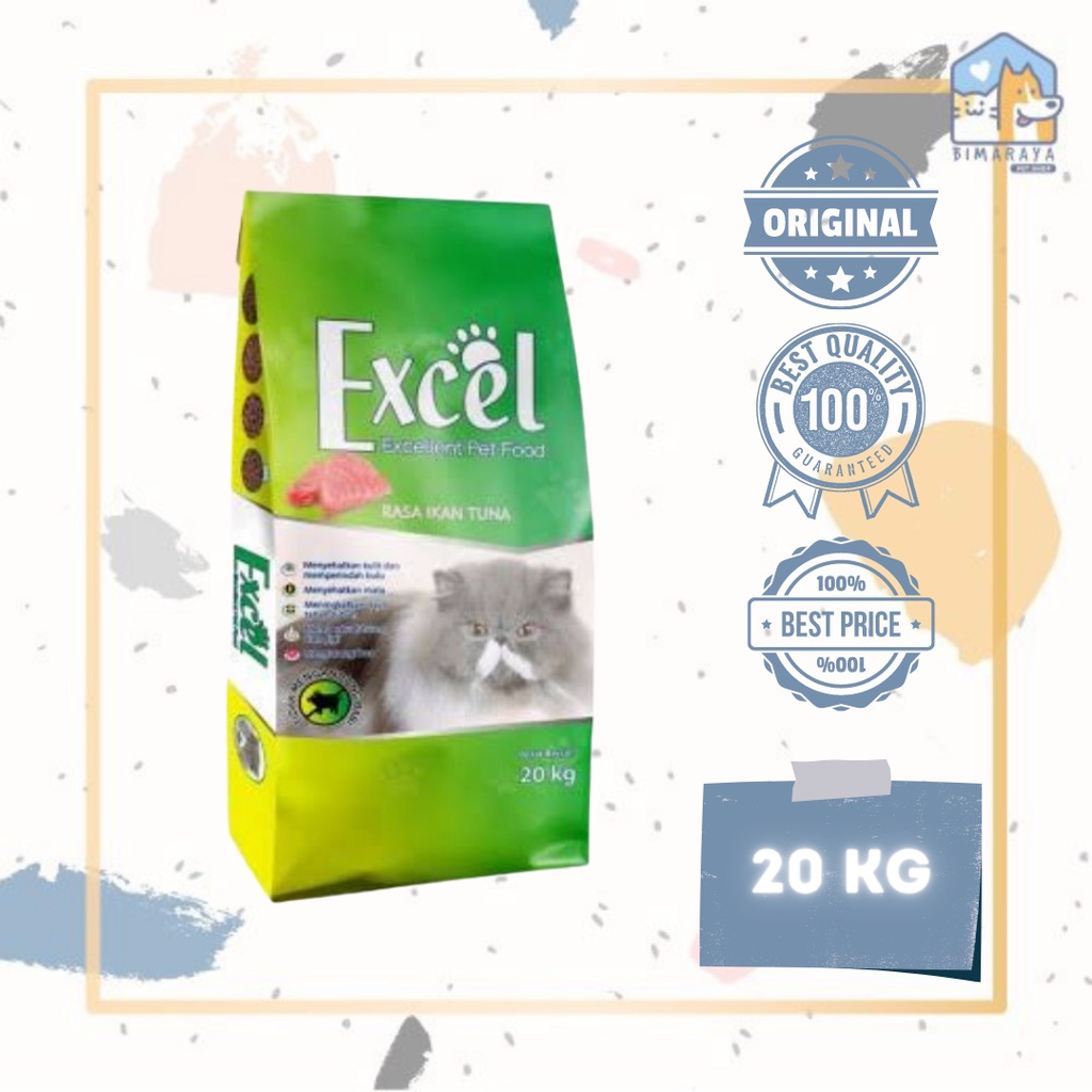 Jual EXCEL CAT FOOD FOR ADULT 20 KG ( KHUSUS GOJEK/GREB) | Shopee Indonesia