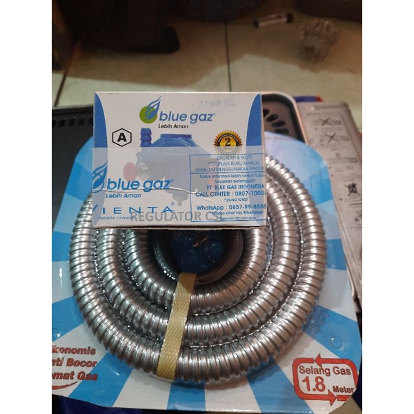Jual Regulator bluegaz Original dan selang Untuk blue gas anti tikus ...