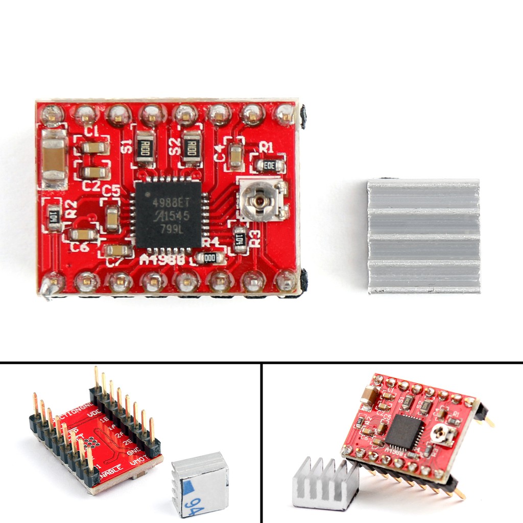 Jual A4988 Driver Stepper Motor A 4988 + Heatsink Reprap 3D Printer CNC ...