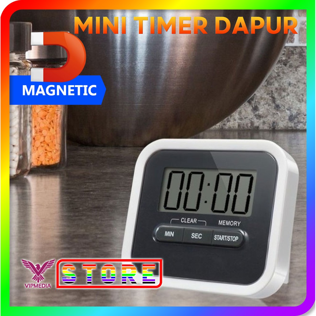 Jual Mini Digital Timer Dapur Countdown - II5 - Black | Shopee Indonesia