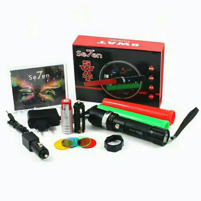 Jual SENTER POLICE SWAT / SENTER POLISI LED SX-8008 MULTI FUNCTION ...