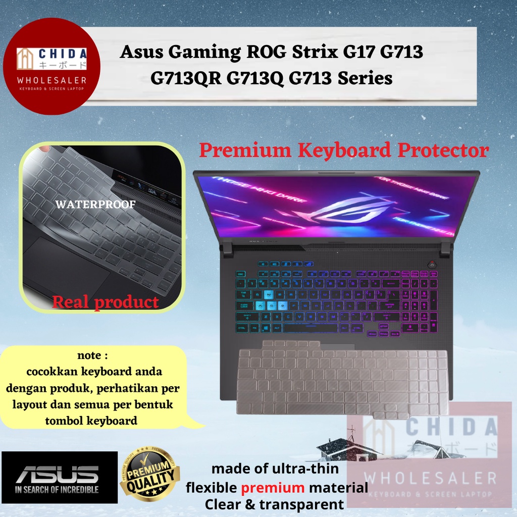 Jual Keyboard Protector Asus ROG G731 G731G G731GT G731GU G731GV series ...