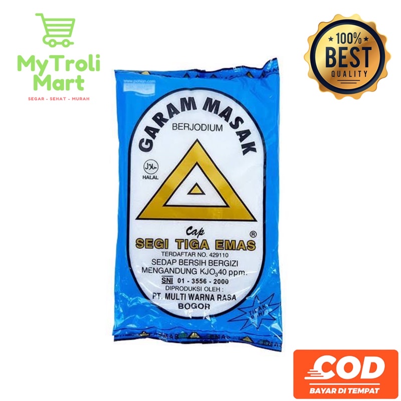 Jual Garam Masak Cap Segitiga Mas - per pack | Shopee Indonesia
