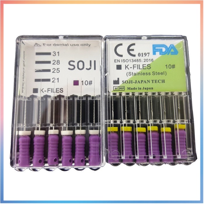 Jual Dental Jarum Endo K FILE K-Files Stainless Steel UKURAN #10 - 21 ...