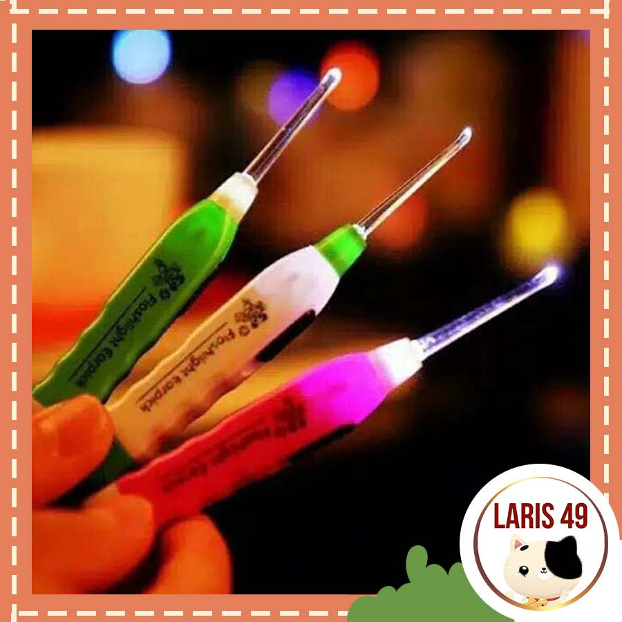 Jual Laris49 Korek Kuping Senter Lampu LED Earpick Flashlight LED ...