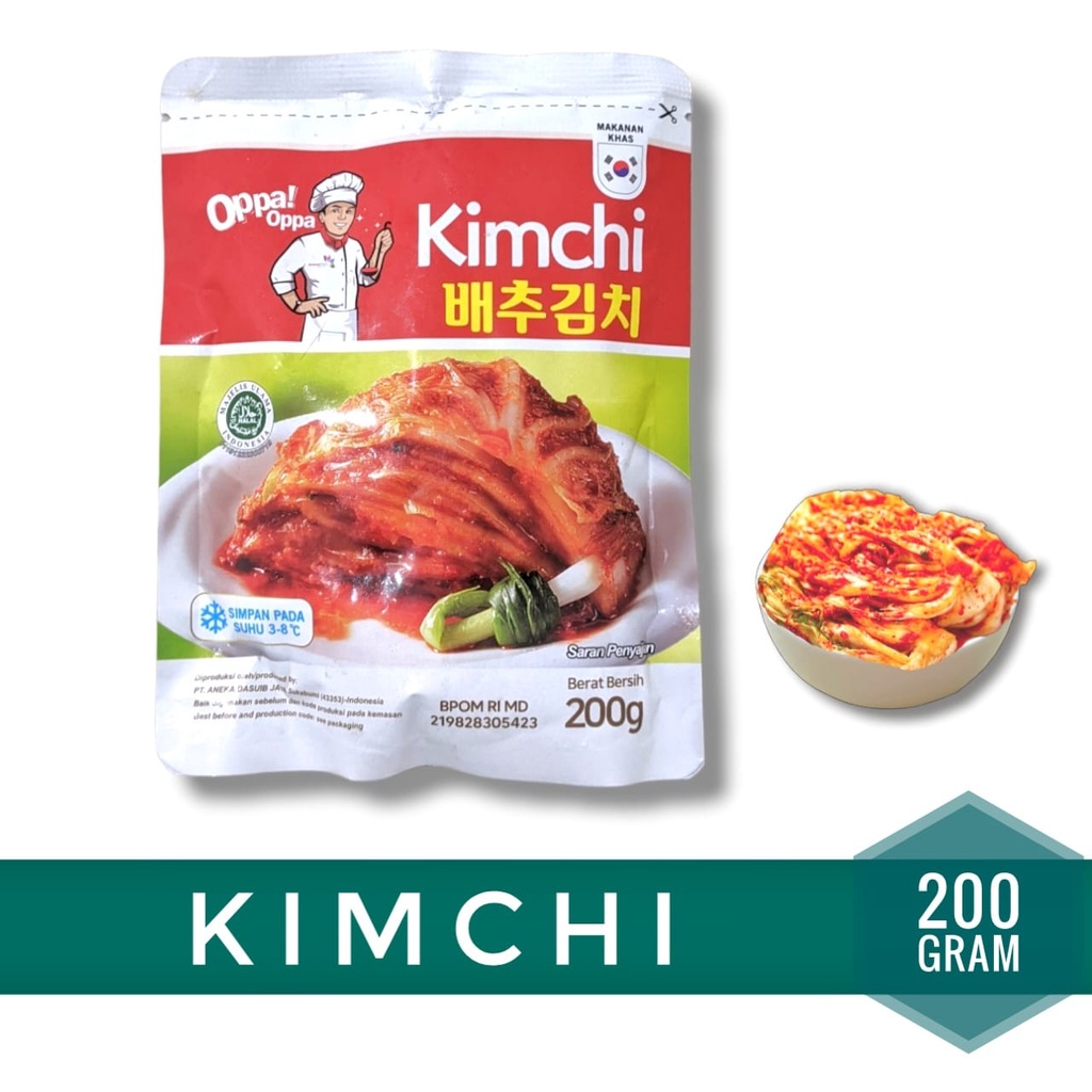 Jual KIMCHI KOREA FRESH KIMCHI HALAL KEMASAN 200Gr | Shopee Indonesia