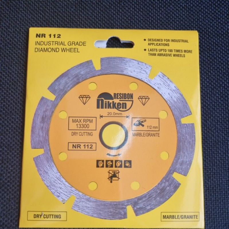 Jual DIAMOND WHEEL MATA GERINDA POTONG KERAMIK GRANIT NIKKEN RESIBON 4 ...