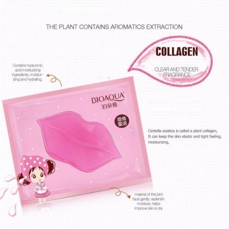 Jual MASKER BIBIR Lip COLLAGEN b*o Aq*a Pelembab Mulut Kering Pecah Lip ...