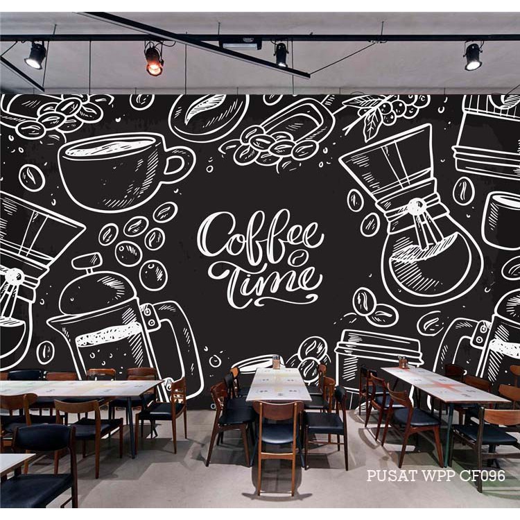 Jual PROMO! Wallpaper Cafe - stiker Dinding 3d Murah- Wallpaper Cafe ...