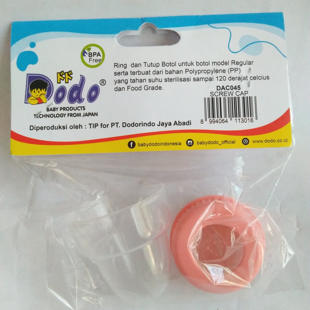 Jual TUTUP BOTOL DOT DODO SCREW CAP | Shopee Indonesia