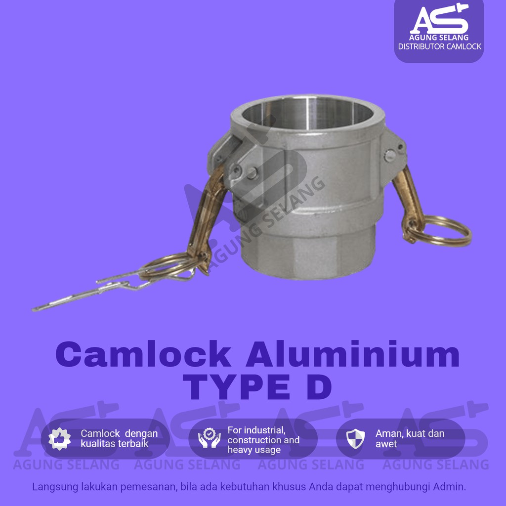 Jual Camlock D 3inch aluminium tipe D300 Drat Female Thread Coupler 3 ...