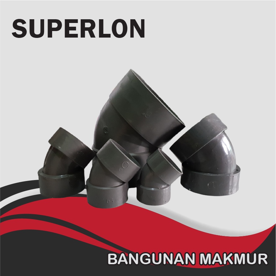 Jual Knee / Keni / Elbow / L 45° - 2 Inch D SUPERLON | Shopee Indonesia