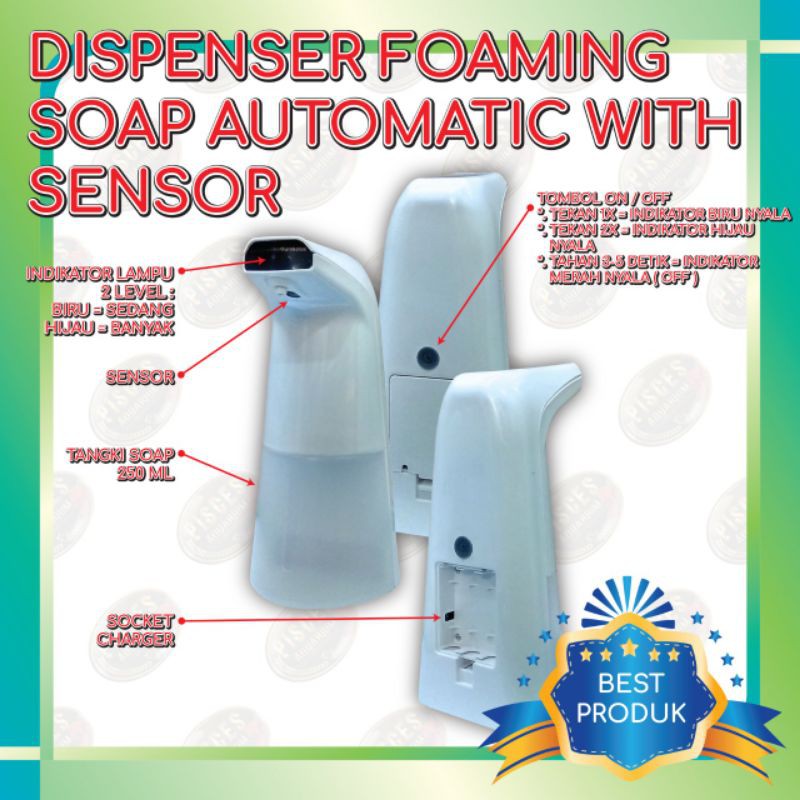 Jual DISPENSER FOAMING / TEMPAT SABUN SENSOR OTOMATIS | Shopee Indonesia