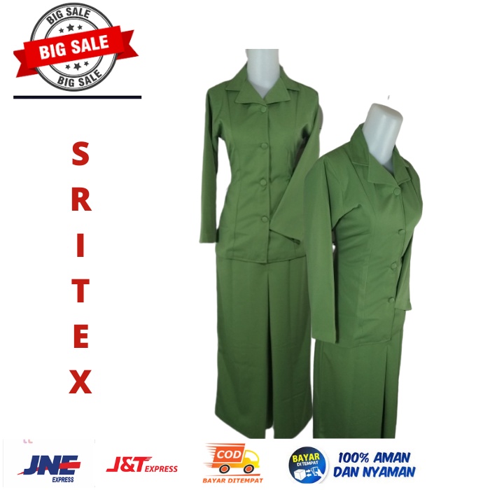 Jual PAKAIAN SERAGAM KERJA PERSIT / PSK PERSIT / MUSLIM SRITEX | Shopee ...