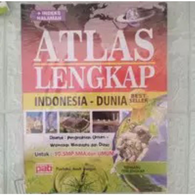 Jual BUKU ATLAS LENGKAP INDONESIA DAN DUNIA +INDEKS HALAMAN BEST SELLER ...