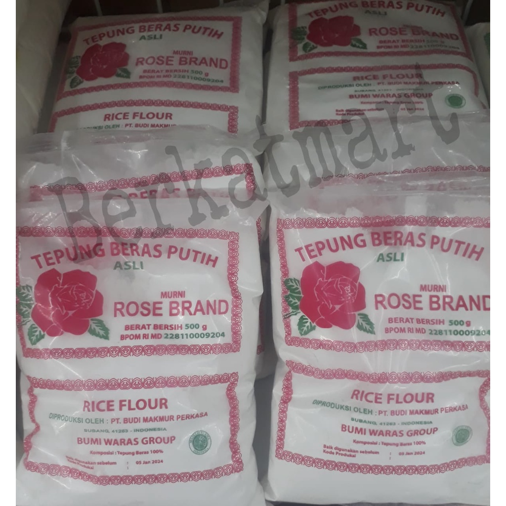 Jual Rose Brand Tepung Beras 500gr Putih Rosebrand | Shopee Indonesia