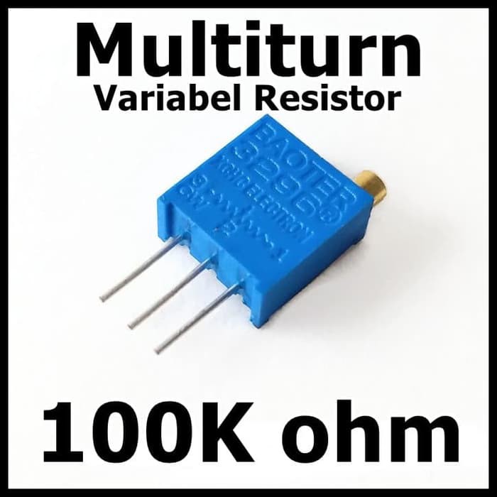 Jual Multiturn Variabel Resistor 100K ohm 100000 ohm | Shopee Indonesia