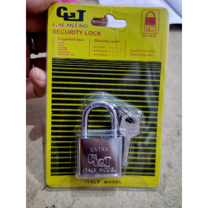 Jual Gembok Pintu Rumah GLTN 30MM Short Security Lock | Shopee Indonesia