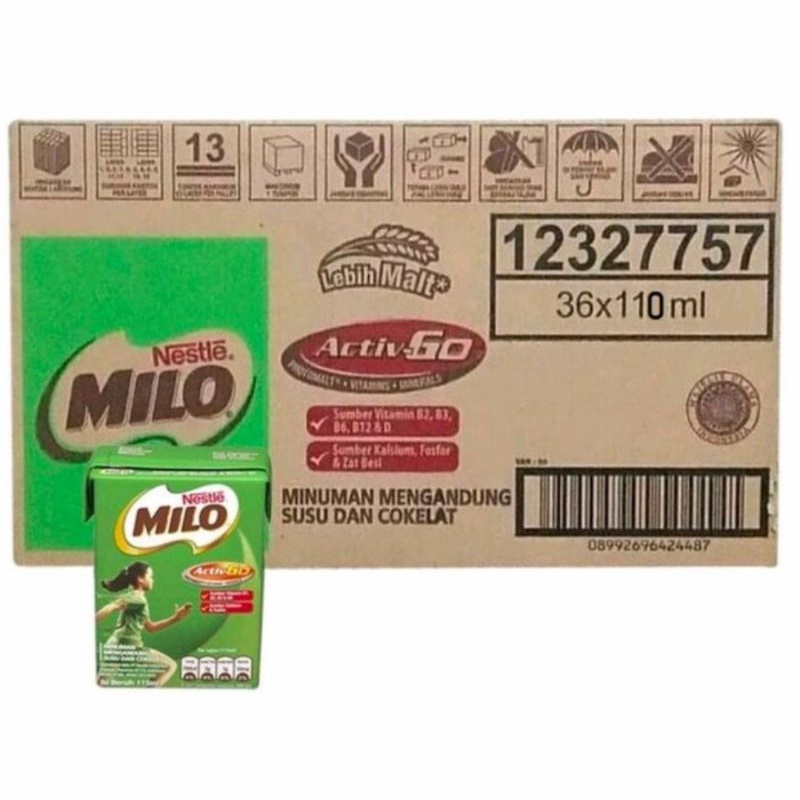 Jual SUSU UHT MILO 110 ml 1 DUS ISI 36 PCS | Shopee Indonesia