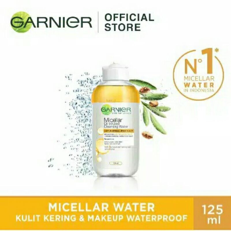 Jual Garnier Micellar Oil Infused Cleansing Water 125ml | Shopee Indonesia