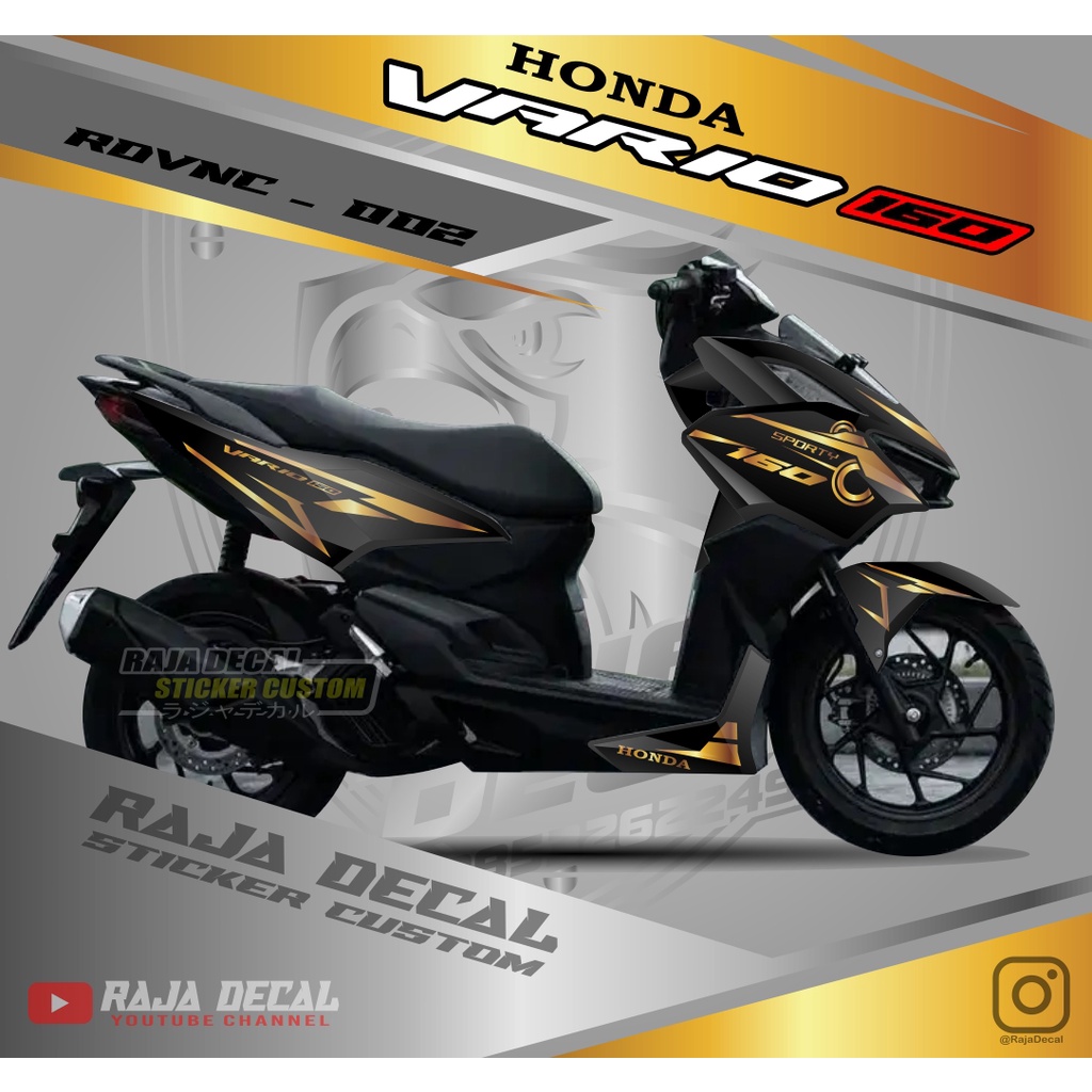 Jual Cutting Sticker Vario 160 All New - Aksesoris Motor Stiker Honda Vario New Schotlite ...