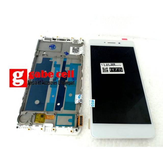 Jual LCD OPPO R7S FULL FRAME FULSET OLED | Shopee Indonesia