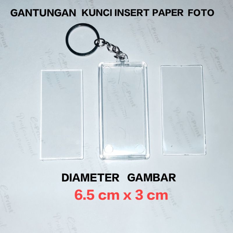 Jual Gantungan Kunci Bingkai Foto Transparan Landscape Bahan Akrilik ...