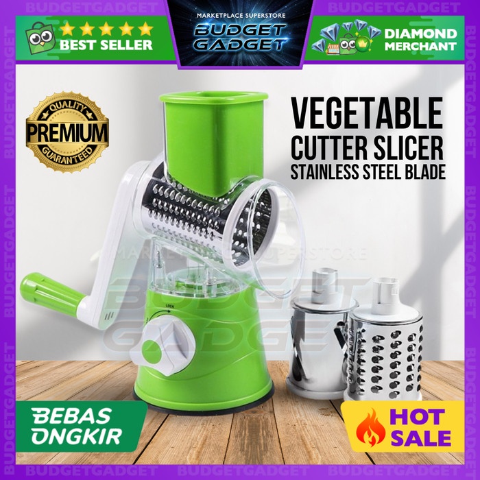 Jual ALAT GILING PARUT KEJU SAYURAN BUAH ROUND BLADES SLICER PUTAR - CY ...