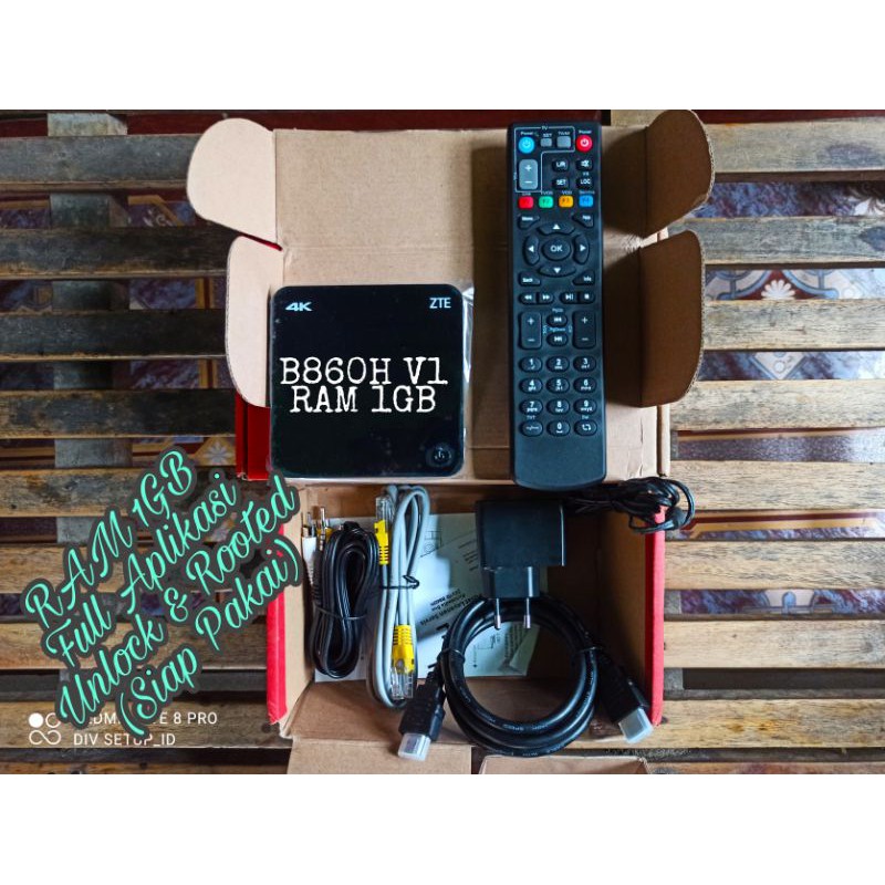 Jual STB Android TV Box ZTE B860H, RAM 1GB, Rooted & Full Aplikasi (Siap Pakai) | Shopee Indonesia