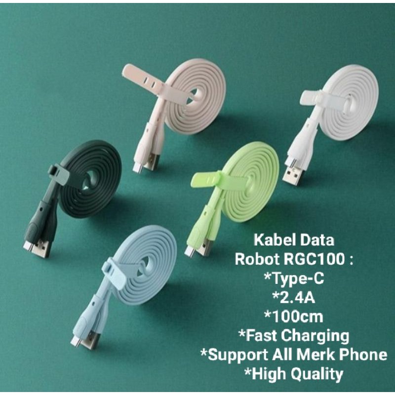 Jual Robot Kabel Data Type-C Model RGC100 Original Garansi Resmi ...