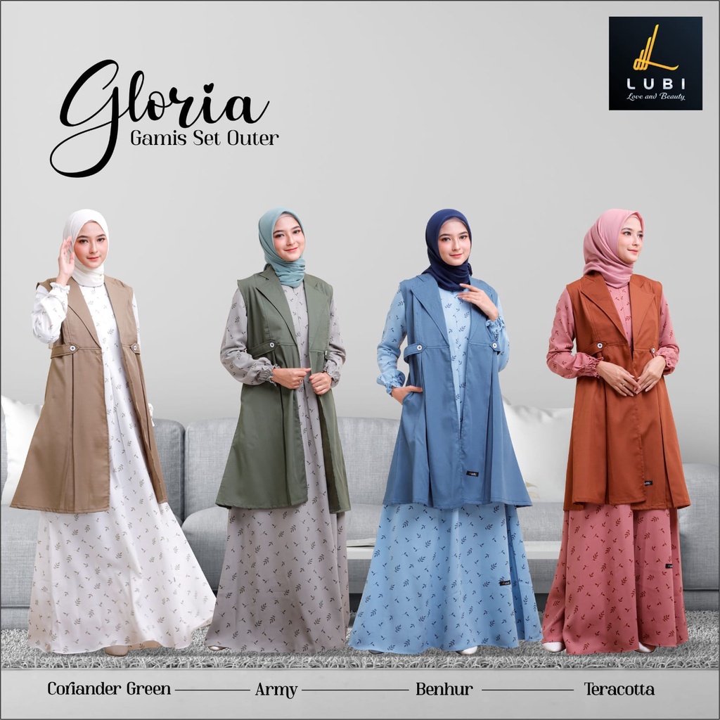 Jual LUBI GLORIA GAMIS SET OUTER | Shopee Indonesia