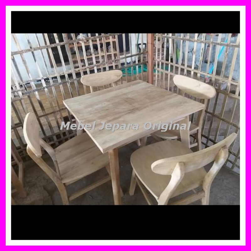 Jual Meja makan jati - Meja makan cafe - Meja makan retro klasik kayu ...