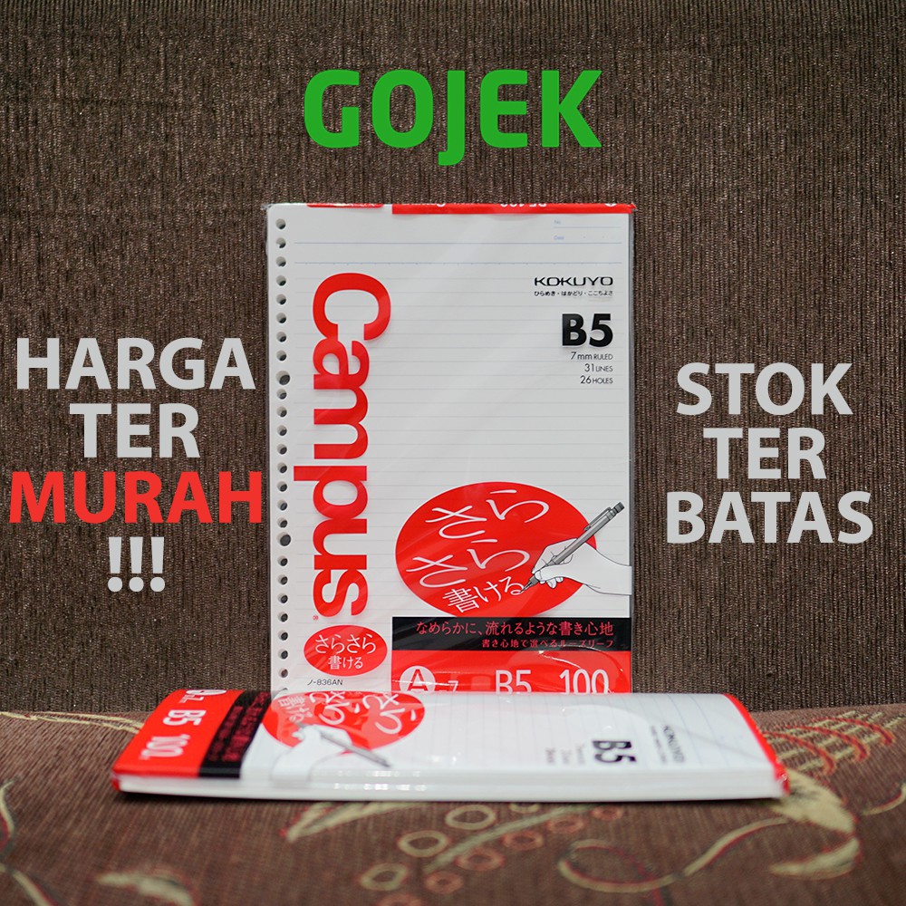 Jual KOKUYO Loose Leaf B5 100 Sheets 7mm Ruled, 31 Lines | Shopee Indonesia
