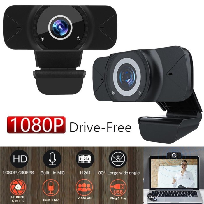 Jual V8 Full Hd Webcam 1080P With Microphone Web cam 1080P FULL HD ...